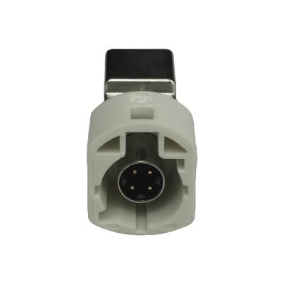 China FAKRA HSD Connector 4 Pin PCB Mount For Benz Audi Rear Camera for sale