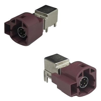Cina FAKRA HSD Connector angolo destro Veicolo LVDS Connector per tipi di montaggio PCB in vendita