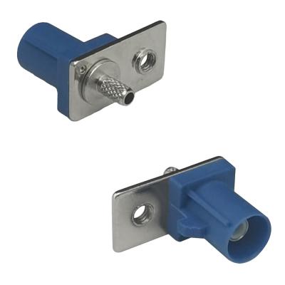China Blue Color FAKRA C Connector PCB Mount For GPS RF Communications Systems for sale