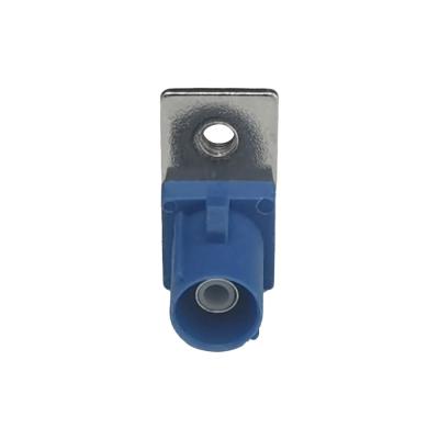 China Blue Color FAKRA C Connector PCB Mount For GPS RF Communications Systems for sale