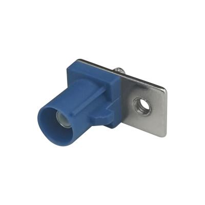 China Blue Color FAKRA C Connector PCB Mount For GPS RF Communications Systems for sale