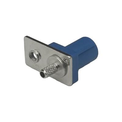 China Blue Color FAKRA C Connector PCB Mount For GPS RF Communications Systems for sale