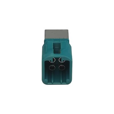 China Quad Mini Fakra RF Coaxial Connectors voor AM/FM-uitrusting voor automobiel Te koop