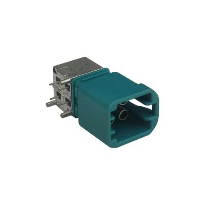 China Quad Mini Fakra RF Coaxial Connectors voor AM/FM-uitrusting voor automobiel Te koop