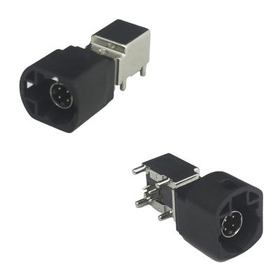 China FAKRA HSD LVDS 4 Pin Connector Right Angle Type For GPS Antenna for sale