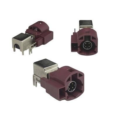 Cina 4+2Pin FAKRA HSD Connector PCB Mount RF Coaxial Connector per GPS in vendita