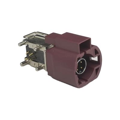 Cina 4+2Pin FAKRA HSD Connector PCB Mount RF Coaxial Connector per GPS in vendita