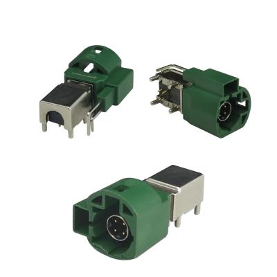 Cina 4+2Pin FAKRA HSD connettore angolo destro Tipo colore verde per radio auto in vendita