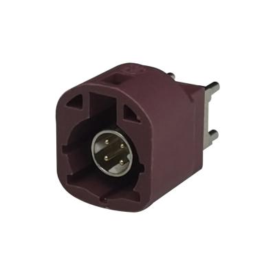 Cina FAKRA HSD LVDS Connector 4Pin Straight Type PCB Mount per il segnale GSM del veicolo in vendita