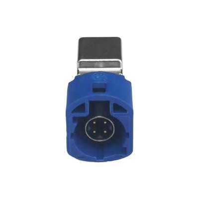 Китай Прямоугольный FAKRA HSD PCB Mount 4 Pin 6 GHz 100Ω Импеданс -40.C до 105.C продается