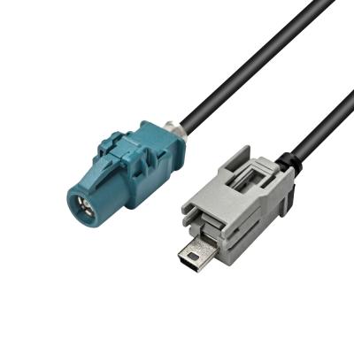 China HSD (Z Code) to Mini B USB Cable for Digital Infotainment Electronics for sale