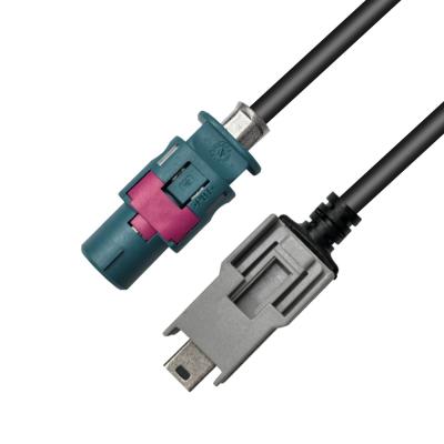 China HSD (Z Code) to Mini B USB Cable for Digital Infotainment Electronics for sale