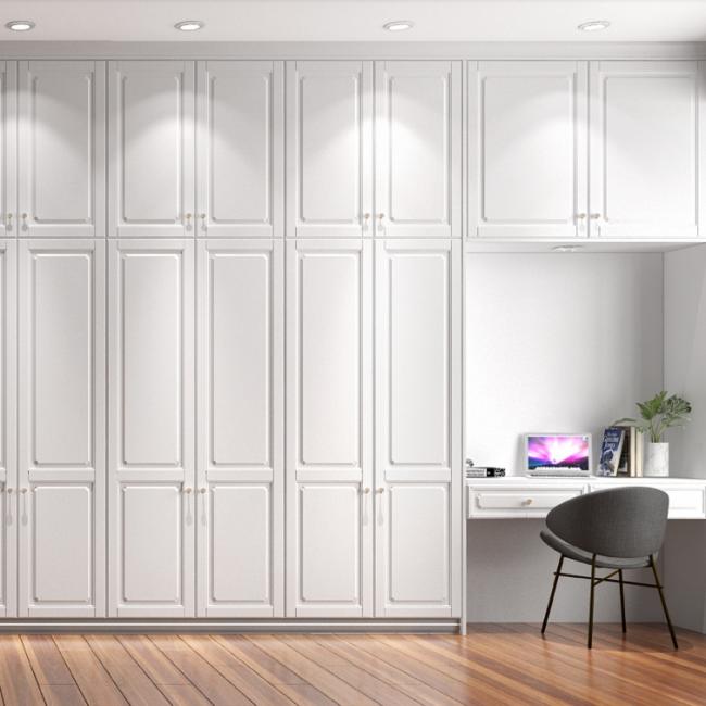 Modern Swing Door Wardrobe in bedroom setting