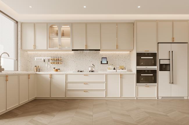 Functional kitchen cabinetry with high-quality hardware
