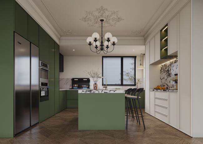 Premium kitchen cabinet installation example