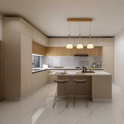 China Classical High Gloss Lacquer Kitchen Cabinet with Big Storage for sale