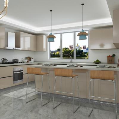 China Alder Wood Pantry Modern Kitchen Cabinet Plywood Carcasses for sale