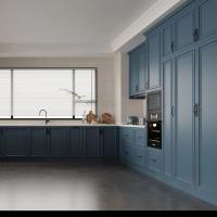 China Melamine Solid Wood Laminate Kitchen Cabinets Door Profiles for sale