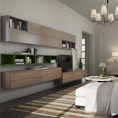 China MDF Solid Wood TV Stand Cabinet 80 inch With Anti Water Drawers for sale