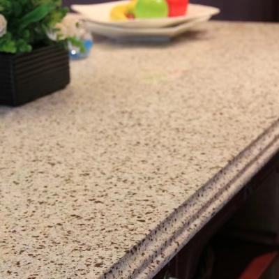 China Kitchen Leathered White Starlight Quartz Countertops Artificial for sale