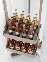 China Removable MDF Unit Kitchen Cabinet Accessories 304SUS Pull Out Baskets for sale