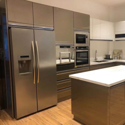 Gepersonaliseerde moderne design slimme keuken automatische deur keukenkasten