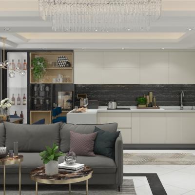 Modulaire keukenkasten Set Kasten Moderne keuken met gootsteen Melamine