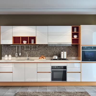 China Commercial Metal Modular Kitchen Aluminium Furniture Supplier Elegant Cabinet for sale
