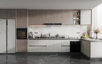 China Modern Simple Multifunctional Custom Cabinets with Island Kitchen Cupboard for sale
