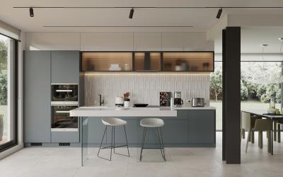 China L Shaped Ready To Assemble High Gloss Lacquer Kitchen Cabinets For Apartment for sale