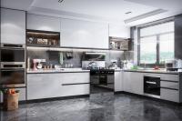 China Customized Modern Kitchen Cabinet / Solid Wood With MDF Door for sale