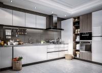 China Customized Modern Kitchen Cabinet / Solid Wood With MDF Door for sale