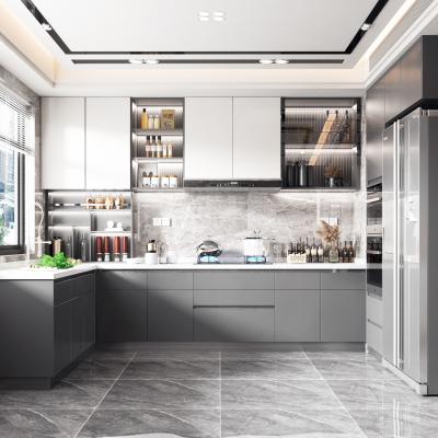 China Home White Woodern Kitchen Furniture High Quality Kitchen Cabinets For Hotel for sale