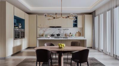 중국 맞춤형 크기 현대 단순 디자인 멜라민 모듈식 부엌 캐비닛 판매용