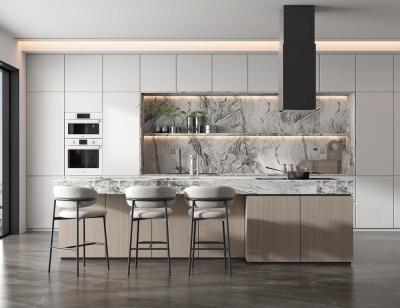 China High Glossy Lacquer Finished Small Modular Kitchen Designs Kitchen Cabinet for sale