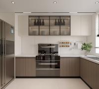 China High Gloss Solid Wooden Modular Lacquer Pantry Small Kitchen Cabinet Design for sale