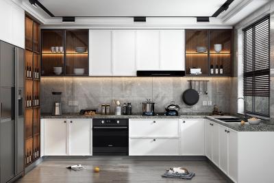 China Kitchen Cabinets For Custom Prefab Houses Wooden Unit Designs Smart Cupboard for sale