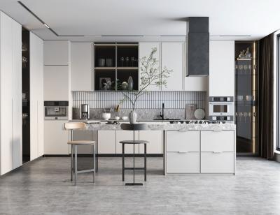 China Modern Antique Kitchen Cabinet Sets Customized Color Plywood Lacquer for sale