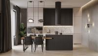 China Free Customization Modern Sintered Stone Island Table Modular Kitchen Cabinets for sale