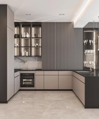 China Kitchen Furniture Modular Kitchen Cabinets Villa Luxury Kitchen Cabinets for sale