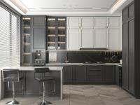 China Fireproof Integrated Kitchen Multifunctional Cabinets Villa Hotel Apartment for sale