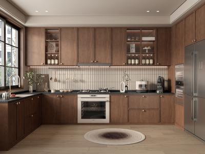 China Manufacturer Cupboard Design Corner Freestanding Pantry Kitchen PVC Cabinets for sale