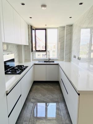 중국 새 재료 화이트 쉐이커 도어 파티클 보드 주방 캐비닛 판매용