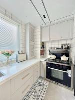 China L-Shaped Open Kitchen Flat Panel Cupboard with Benchtop Kitchen Cabinets for sale