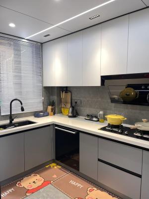 China Modern Plywood Cupboard Completed Cabinet Set With Islands Custom Kitchen for sale
