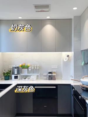 China High End Melamine Kitchen Cabinet With Island Custom Cabinets for sale