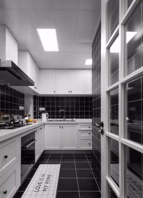 중국 현대 화이트 플래트 패널 MFC 멜라민 맞춤형 부엌 캐비닛 판매용