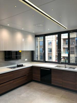 중국 모듈형 주방 설비 수납장 평판 포장 보관 홈 주방 캐비닛 판매용