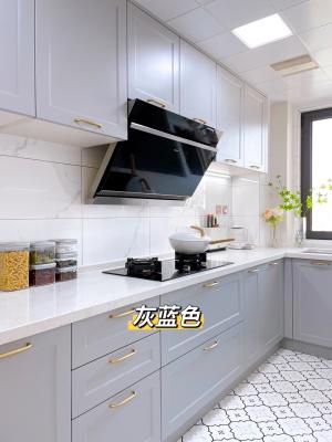 China Armários de cozinha em melamina shaker personalizados Design moderno modular à venda