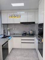China Custom Shaker Melamine Kitchen Cabinets Modular Modern Design for sale